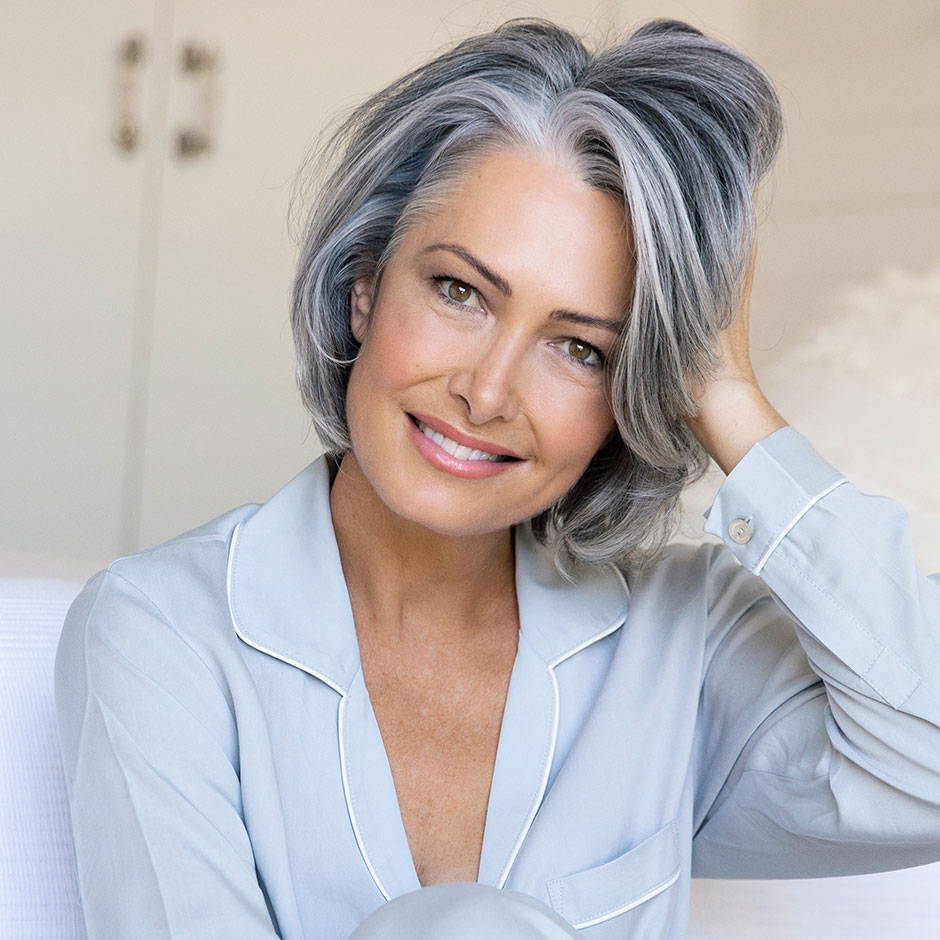 Part-time model and full-time silver fox, Luisa Dunn on embracing natu ...
