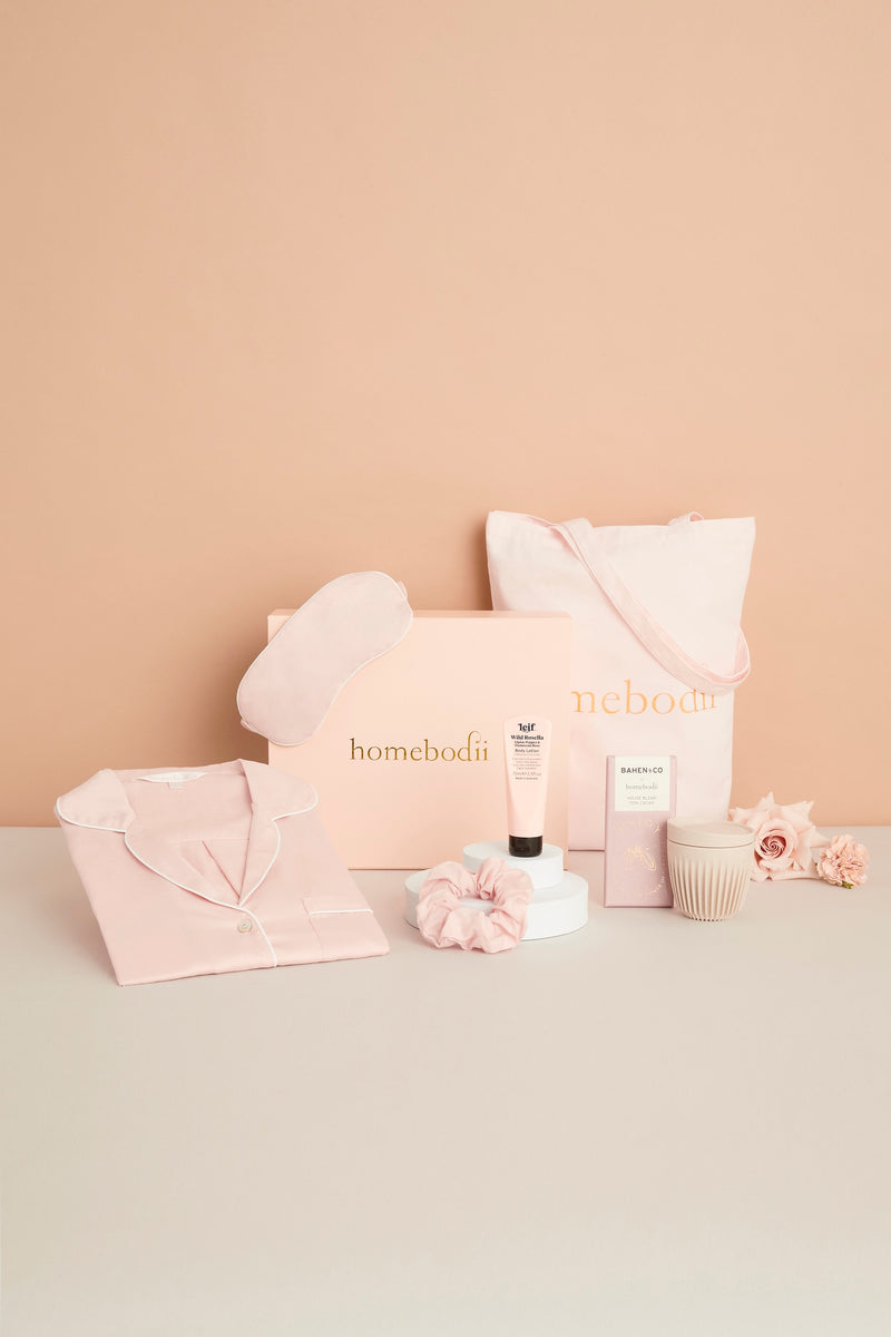 She's Sustainable Eva Pyjama Hamper - Blush – Homebodii AU