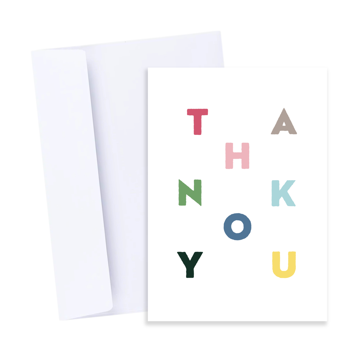 Thank You Block Letters Card - Appreciation Gratitude Card – Homebodii AU